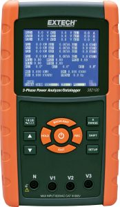 Extech 382100: 1200A 3-Phase Power Analyzer/Datalogger - Calright ...