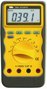 UEi DM391 Digital Multimeter with Capacitance, 4000 Count 1000V AC/DC ...